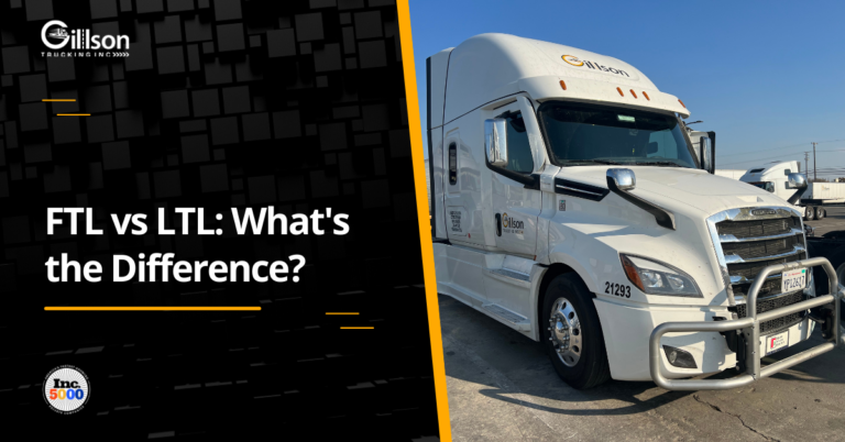 FTL vs. LTL: What is the Difference? - Gillson Trucking